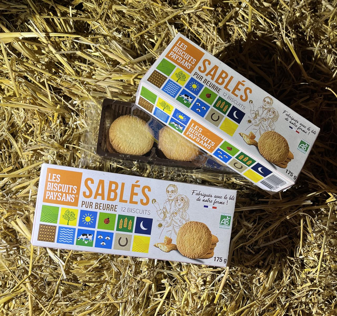 Sablés pur beurre "les biscuits paysans" - 175 g - Les Biscuits Paysans ...