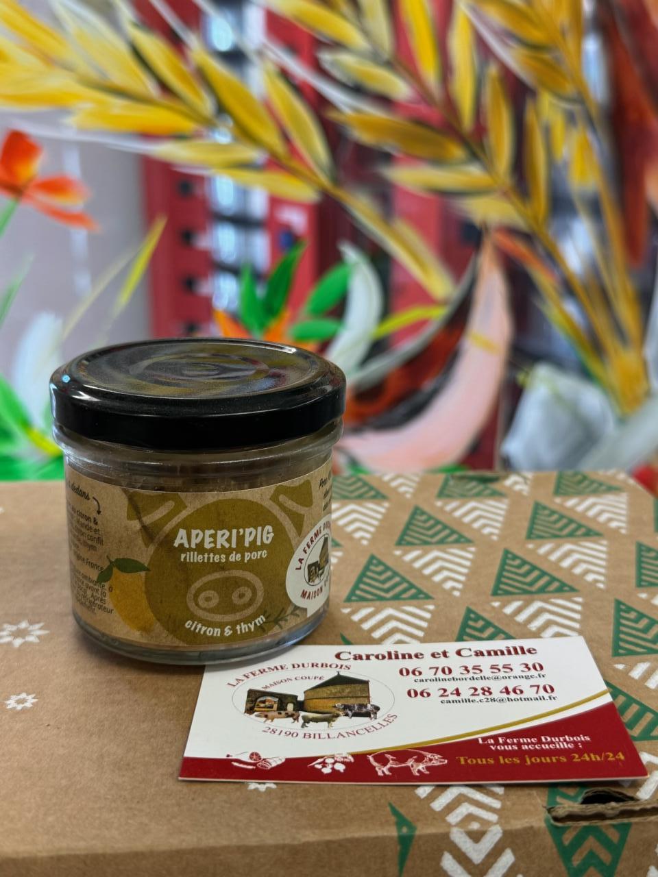 🥣 aperi pig citrons et thym 100 gr - 100 g - La Ferme Durbois - Locavor.fr
