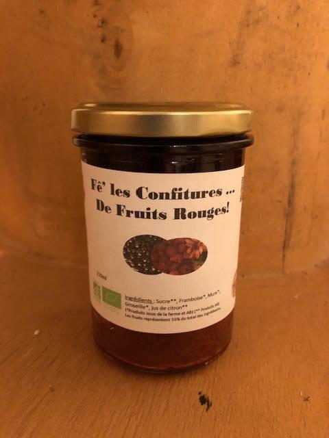 Confiture de fruits rouges - 1 u - Ferme Au Fil Des Saisons - Locavor.fr