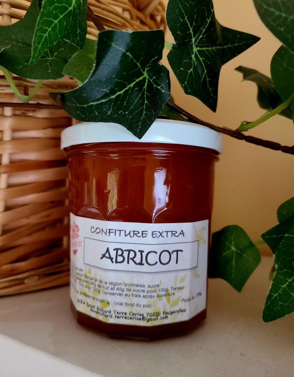 Confiture d'abricot - 350 g - Terre Cerise - Locavor.fr